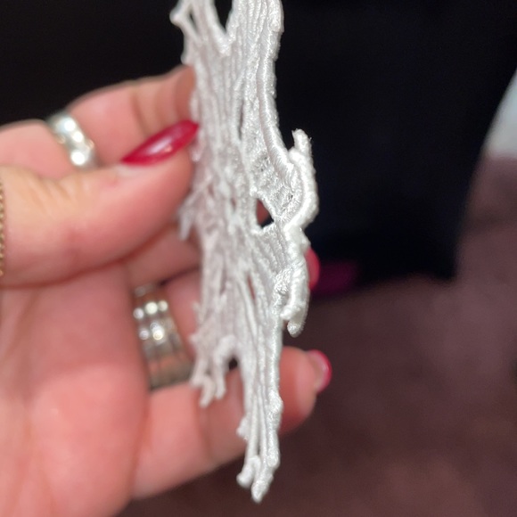 Holiday | Smoke Flake Free Standing Lace Ornament Set Of 8 One Of A ...